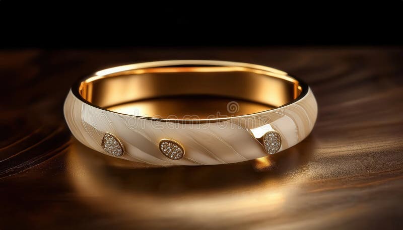 Minimalist Ceramic Bangle Featuring Smooth Wave Design and Micro Pave ...