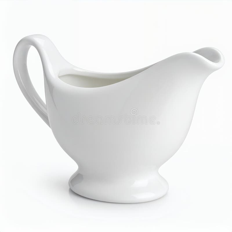 Simple Pristine White Ceramic Sauce Boat Stock Illustrations – 18 ...