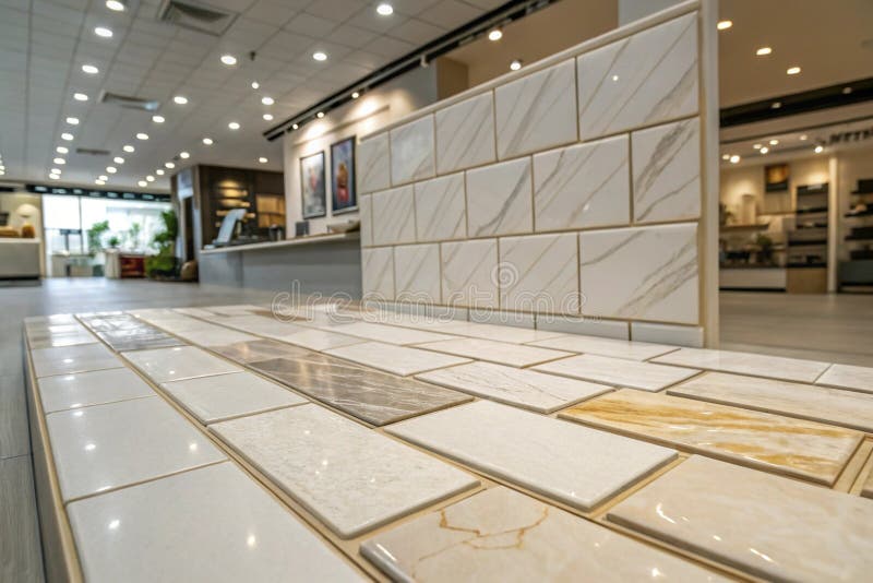 Elegant Ceramic Tile Design for Bathroom and Kitchen Stock Illustration ...