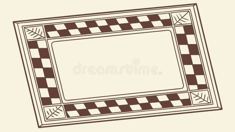 Elegant Checkered Border Frame, Perfect for Classic Design Accents ...