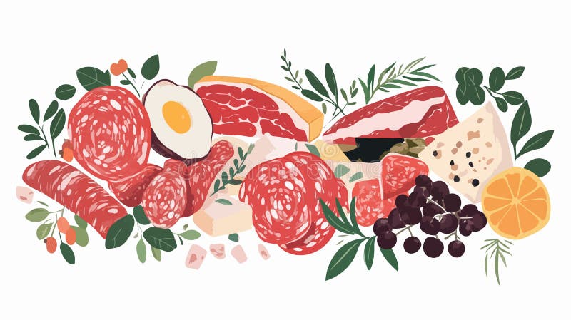 Elegant Cheese and Vine Minimalist Horizontal Rectangle Setting Stock ...