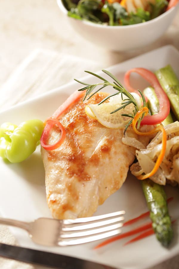 Elegant chicken meal stock photo. Image of cuisine, creamed - 12353798