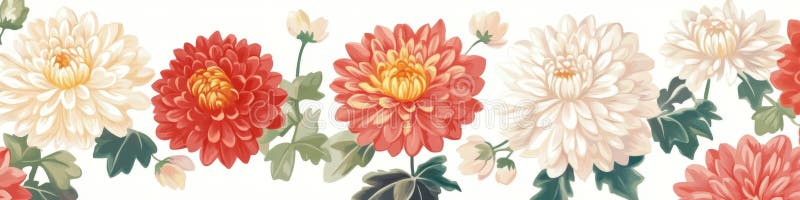 Elegant Chrysanthemum Patterns Blend Fine Calligraphy with Nature ...