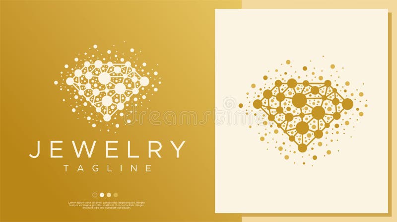 Elegant Circle Jewellery Logo Design Template. Modern Diamond Logo ...