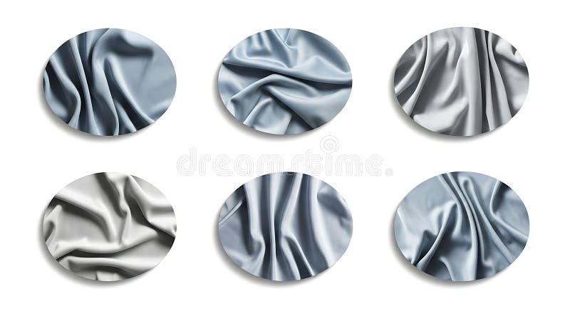 Elegant Circles Displaying a Delicate Smooth Fabric Texture Variation ...