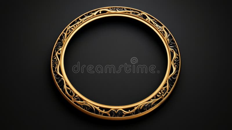 Elegant Circular Frame with Intricate Design this Image Features a ...