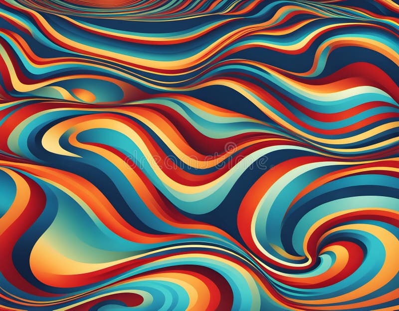 An Elegant Circular Ripple Pattern in Soft Gradients, Representing the ...