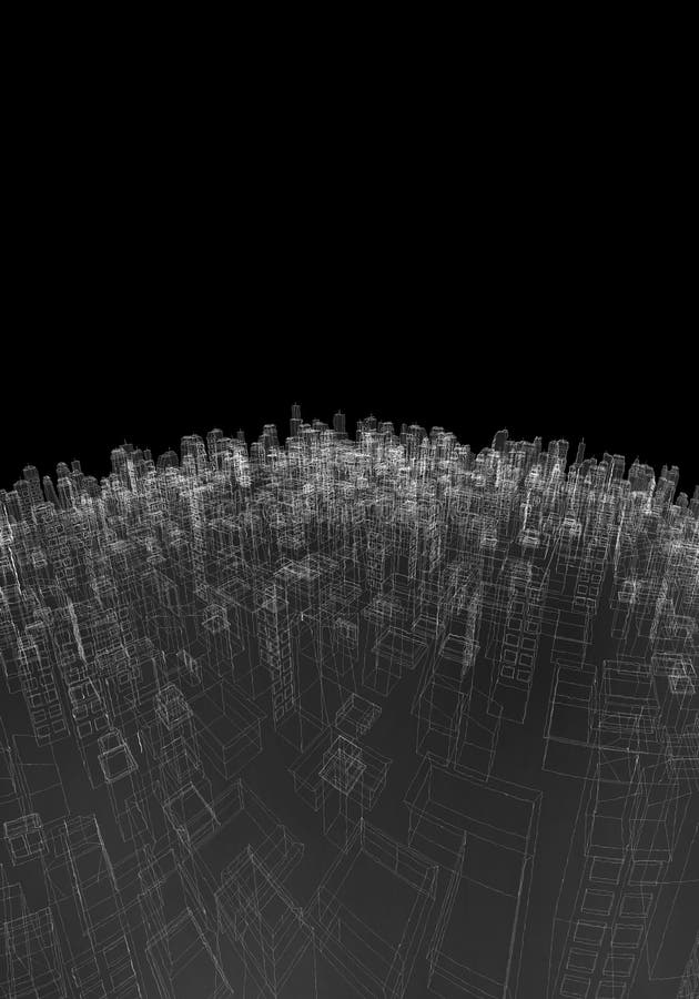 Elegant city render design stock illustration. Illustration of ...