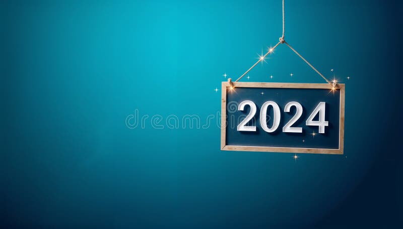 Elegant Class of 2024 Celebration Sign Stock Illustration ...