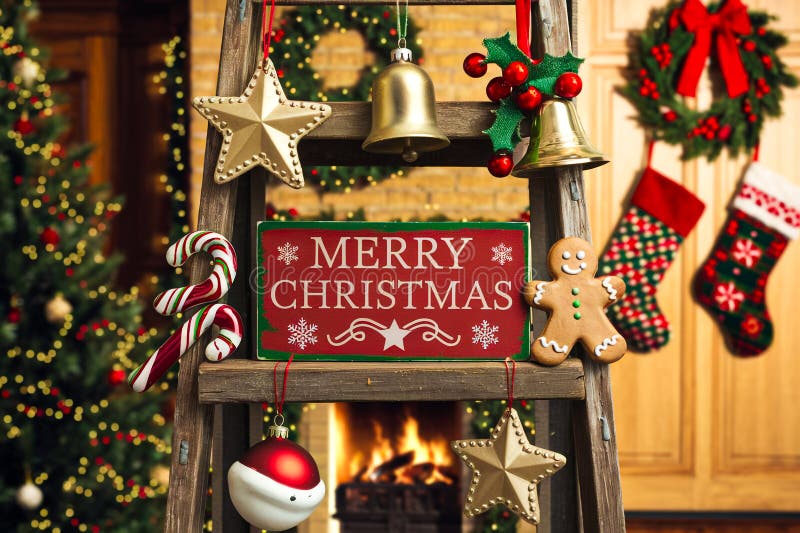 Elegant Classic Christmas Card Design Stock Illustration - Illustration ...