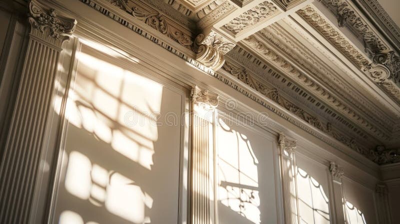 Elegant Classical Architecture Bathed in Soft Light Creates an ...