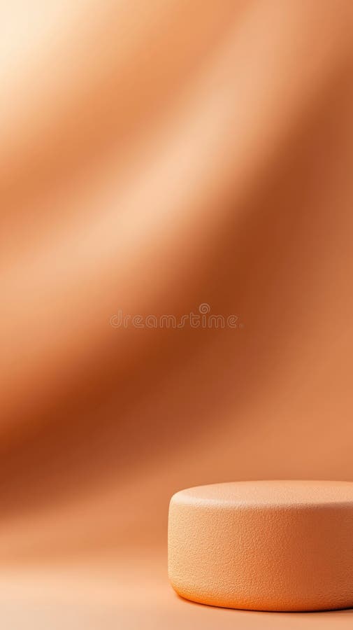 Elegant Clay Display Stand on Warm Neutral Background with Minimalistic ...