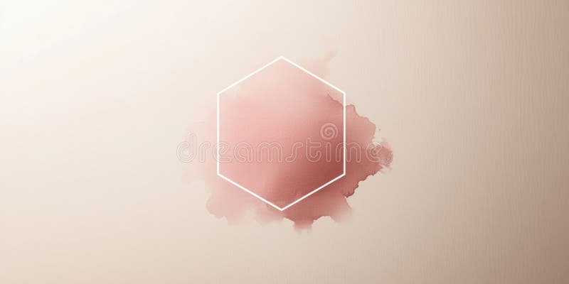 Elegant Clean Branding Mockup Featuring Soft Pastel Pink Octagon Design ...