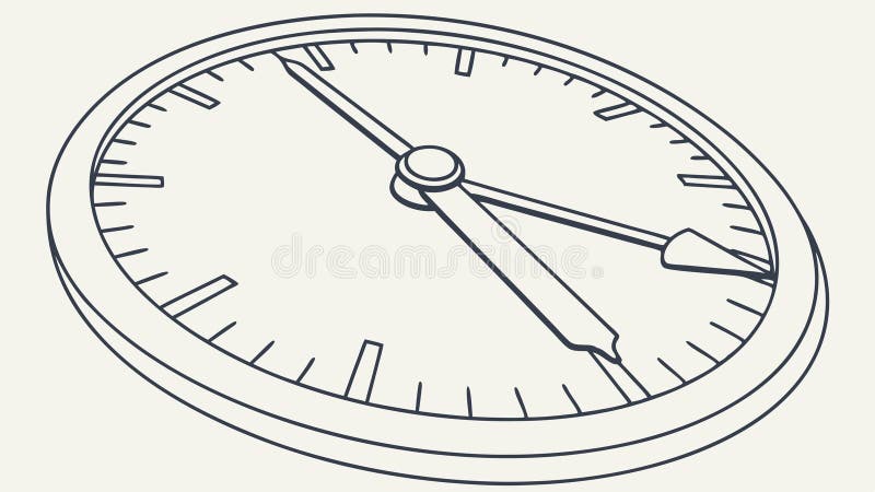 Elegant Clock Face Design Timekeeping Simplicity Vector, Vector Design ...