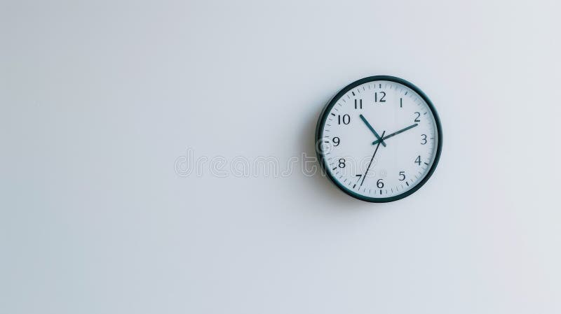 Elegant Clock without Numbers, Emphasizing Simplicity and Style. Stock ...