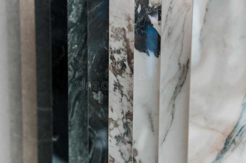 Elegant Close-Up of Diverse Marble Textures in Varied Tones Stock Image ...
