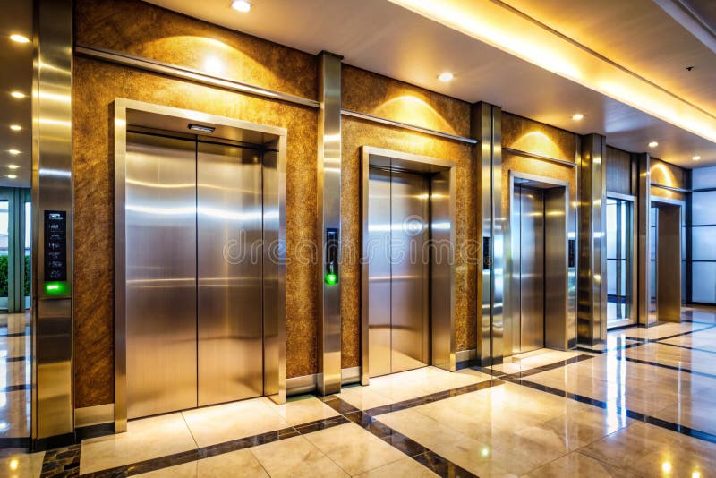 Elevator Lobby Modern Lighting Stock Illustrations – 242 Elevator Lobby ...