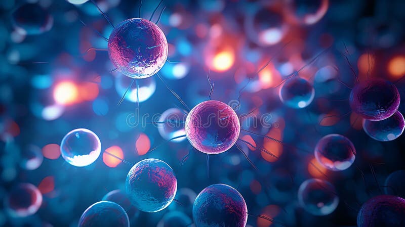 Elegant Closeup of Abstract Round Shaped Cells Background Stock ...