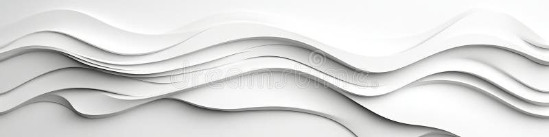 Elegant Cloud-Like White Waves of Gentle Design Patterns with ...