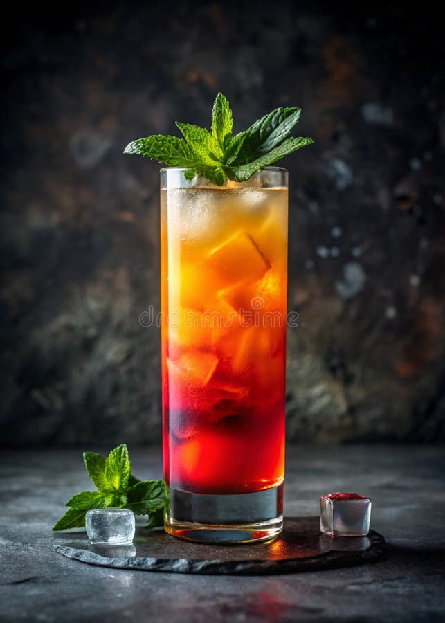 Elegant Cocktail Drinks Generative Ai Stock Illustration - Illustration ...