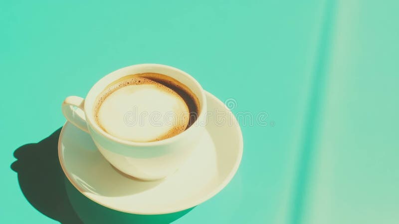 Elegant Coffee with Cream on Bright Background for Beverage Inspiration ...