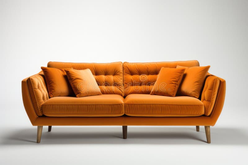 Elegant Color Sofa. Generative AI Stock Illustration - Illustration of ...