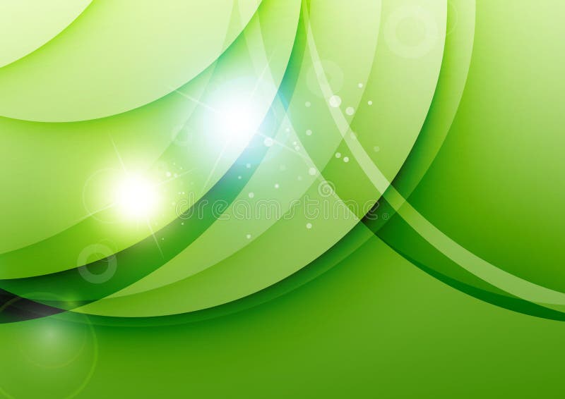 Elegant Color Waves with Light Flares Stock Vector - Illustration of ...