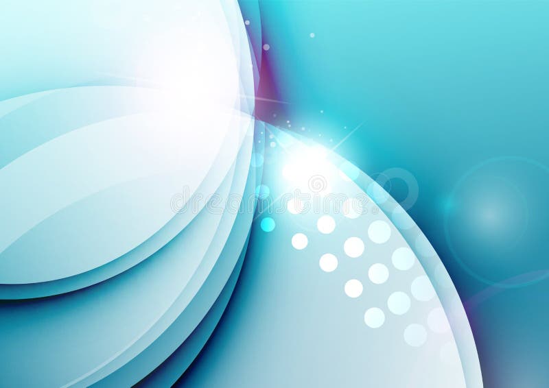 Elegant Color Waves with Light Flares Stock Vector - Illustration of ...