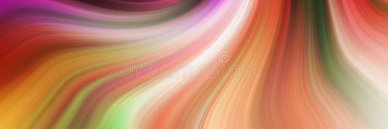 Elegant Colored Twirl Rainbow Background with Lines Stock Illustration ...