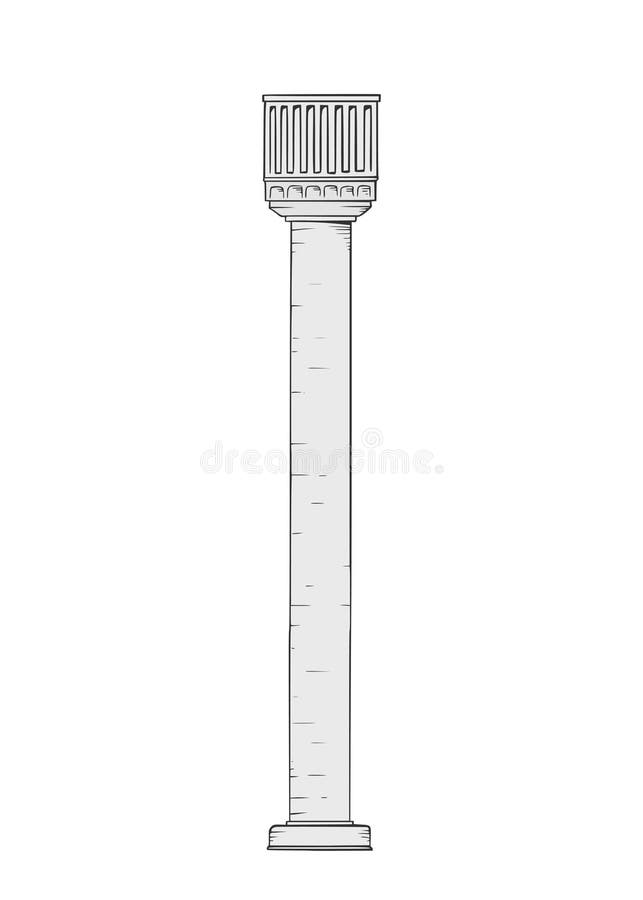 Elegant Column Illustration Stock Vector - Illustration of column ...