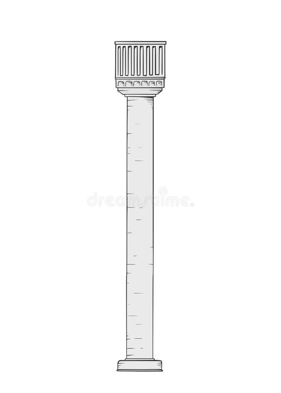 Elegant Column Illustration Stock Vector - Illustration of column ...