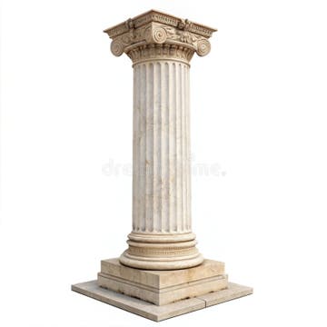 Column Isolated on White Background Stock Illustration - Illustration ...