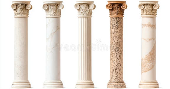 Elegant Columns Showcase Various Designs and Materials Reflecting ...