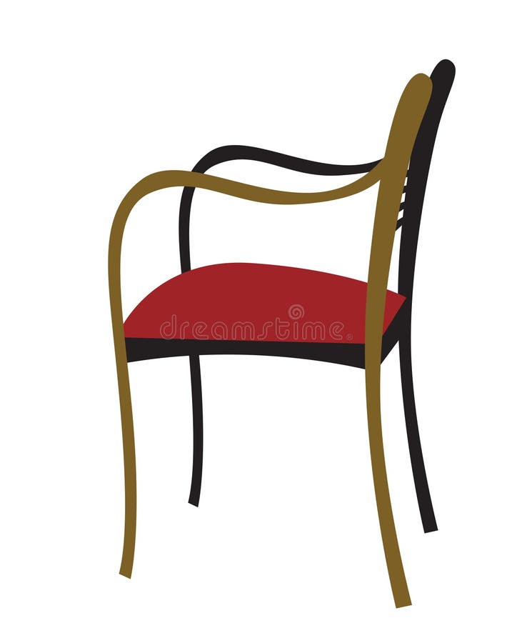An Elegant and Comfortable Wood Dining Chair. Isolated Image Stock ...