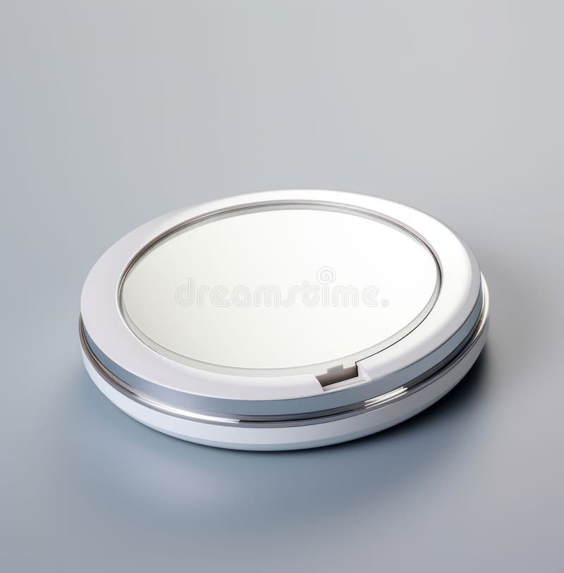 Elegant Compact Powder on Reflective Surface. Generative Ai Stock ...