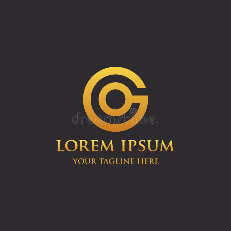 Elegant Company Gold Logo Vector Image Stock Vector - Illustration of ...