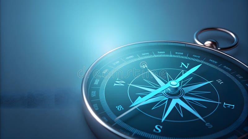 Elegant Compass Design on a Soft Gradient Background for Navigation ...