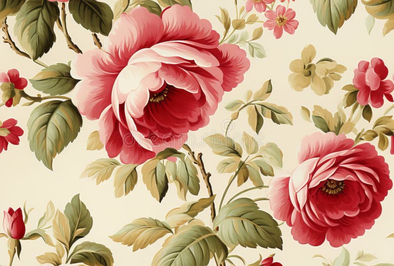 Elegant Composition of Beautiful Red Wild Roses in Romantic Style on ...