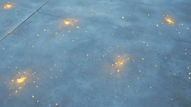 Elegant Concrete Texture with Embedded Light Gold Tiles for Modern ...