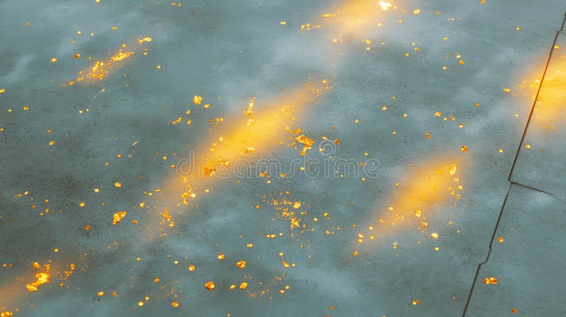 Elegant Concrete Texture with Gold Accents and Soft Light Effects for ...