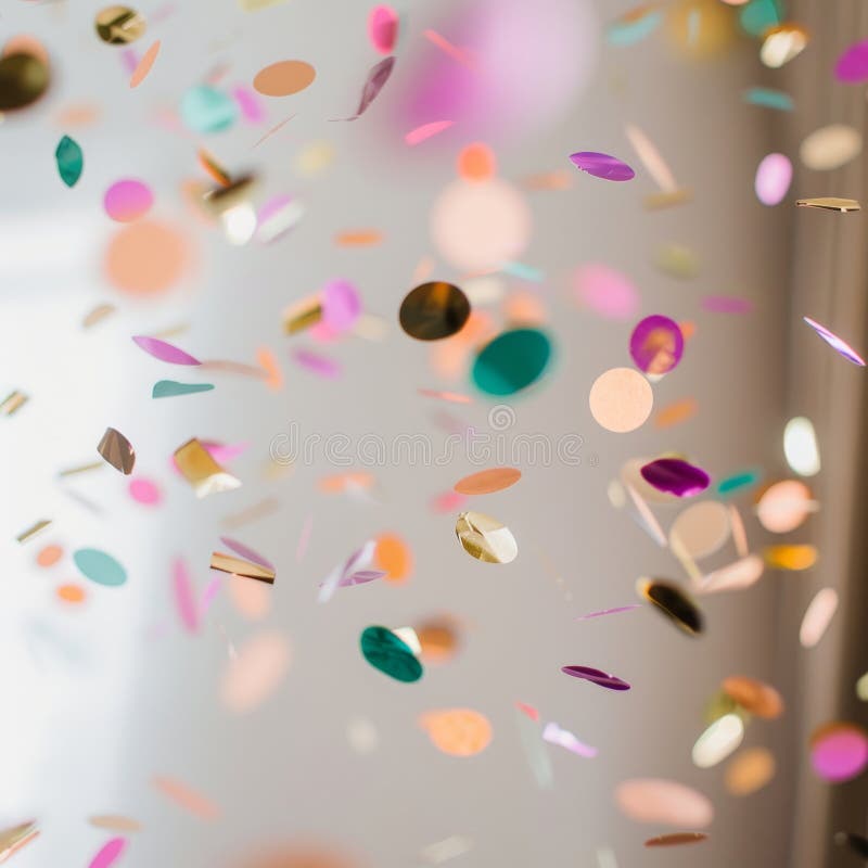 Elegant Confetti Explosion Symbolizing Corporate Success and Exuberant ...