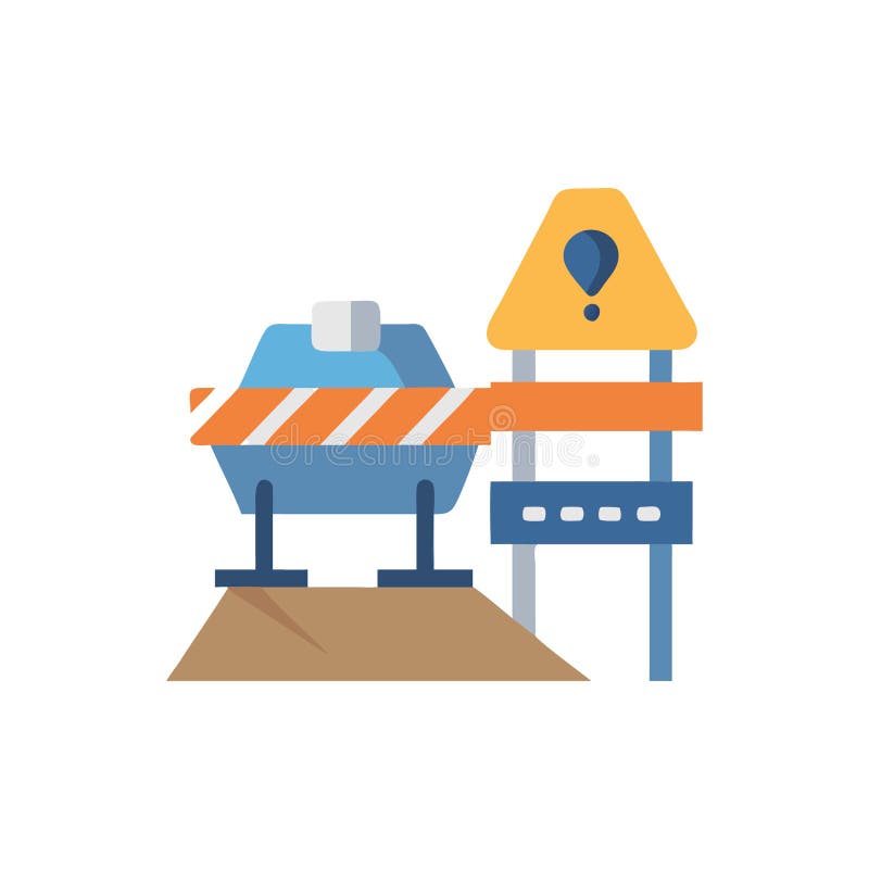 Elegant Construction Site Icon for Construction Use Stock Illustration ...
