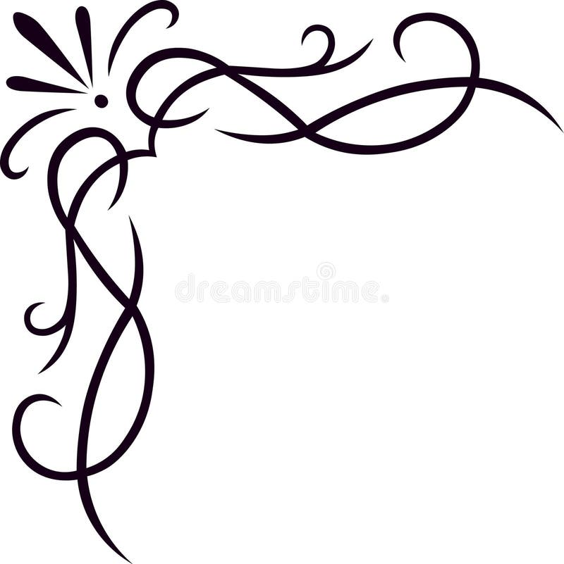 Elegant Corner Border Elegant Corner (vector Illustration) Stock