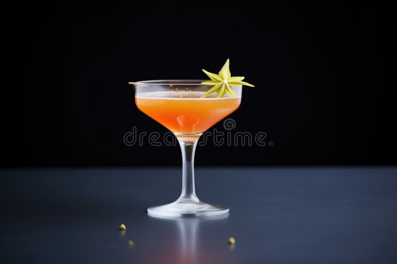 Elegant Cosmo with a Twist of Orange on the Rim Stock Illustration ...