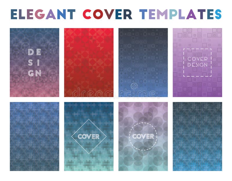 Elegant Cover Templates. stock vector. Illustration of good - 149709030