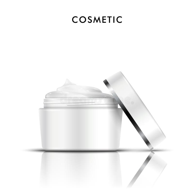 Elegant cream container stock vector. Illustration of bright - 308622419