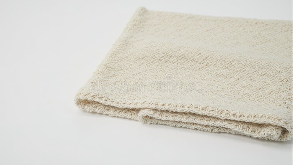 Elegant Cream Wool Fabric with Fuzzy Texture and Herringbone Pattern ...