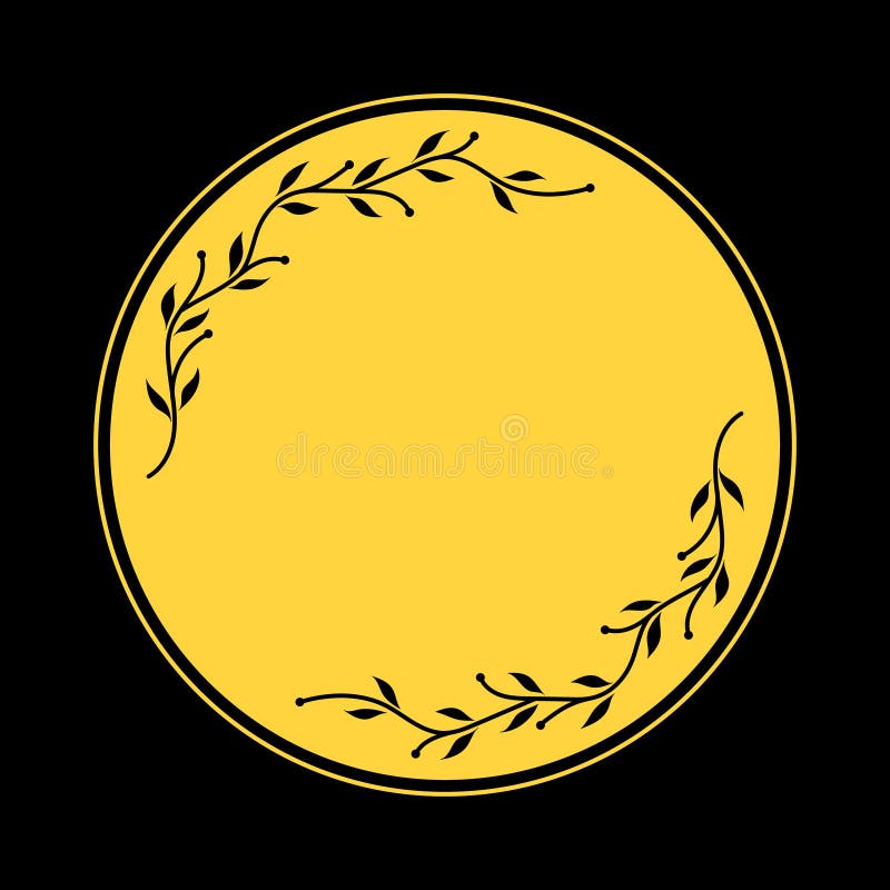 Elegant Creative Label with Leafs Stock Vector - Illustration of card ...