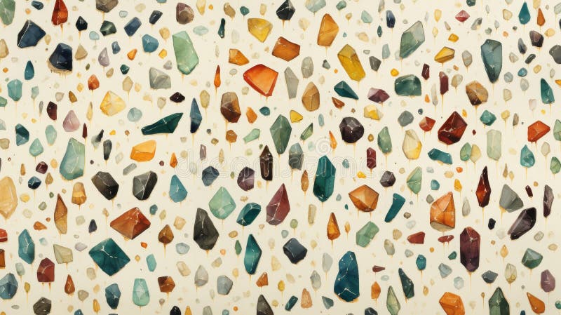 Flat Textured Crystal Cluster Pattern Stock Illustrations – 5 Flat ...