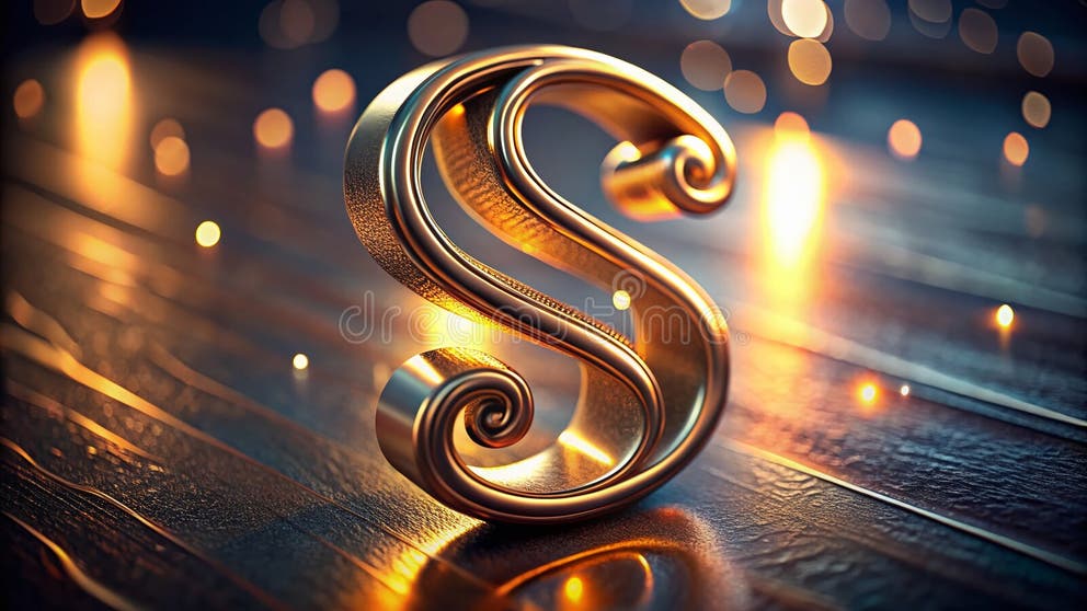 Elegant Cursive Letter S Initial a Detailed Sharp Image Ideal for ...